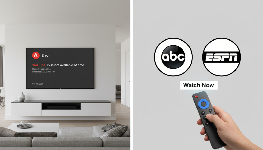 YouTube TV Lost ABC & ESPN — What Happened and How to Watch Football ...