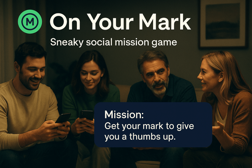 On Your Mark Turns Phones Into a Holiday Party Game Instead of a ...